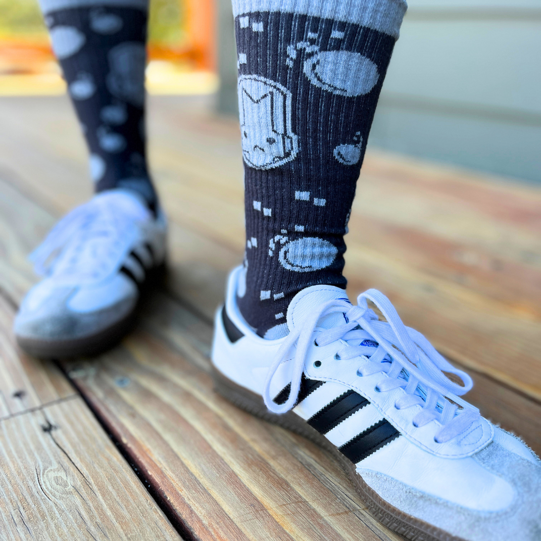 Gray Knight Socks — THE BEHEMOTH STORE