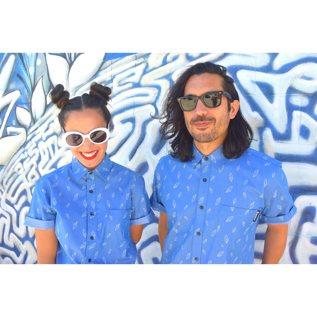 Behemoth Feather Button Up Shirt — THE BEHEMOTH STORE