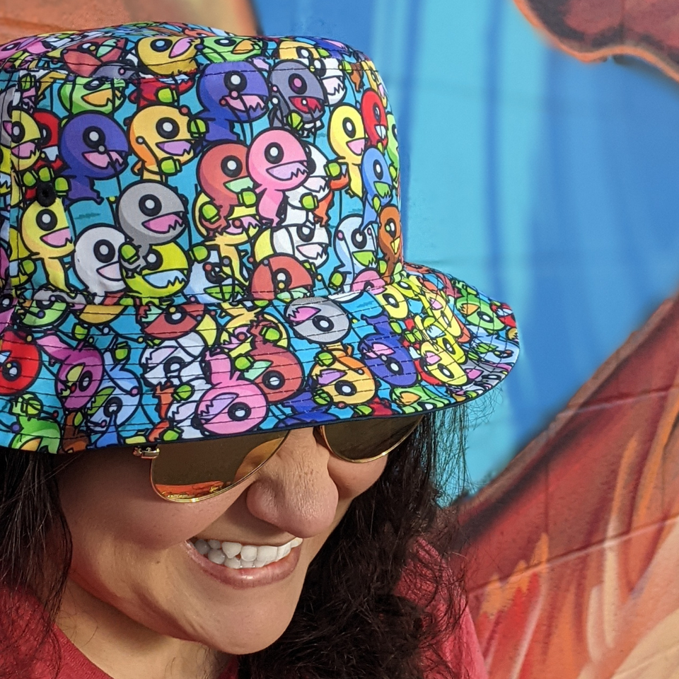 Alien Horde Bucket Hat ALIEN HOMINID (R) INVASION — THE BEHEMOTH STORE